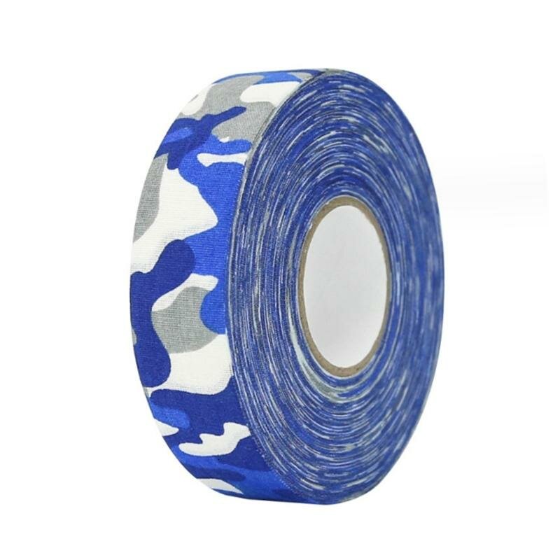 Лента для хоккейной клюшки 2,5 см x 25 м, Синий камуфляж