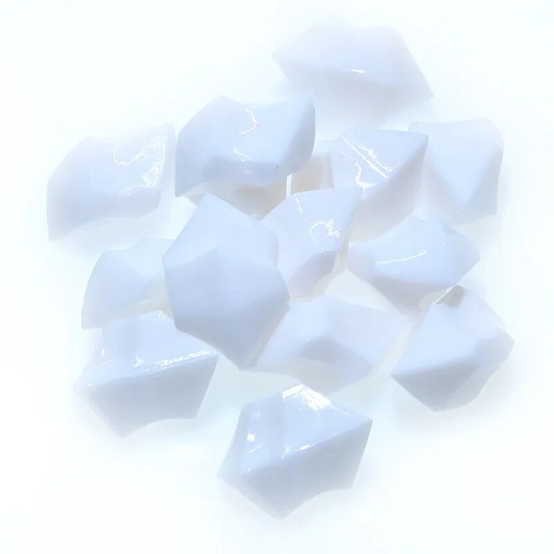 Акриловые кристаллы для декора 20 шт Белый, White