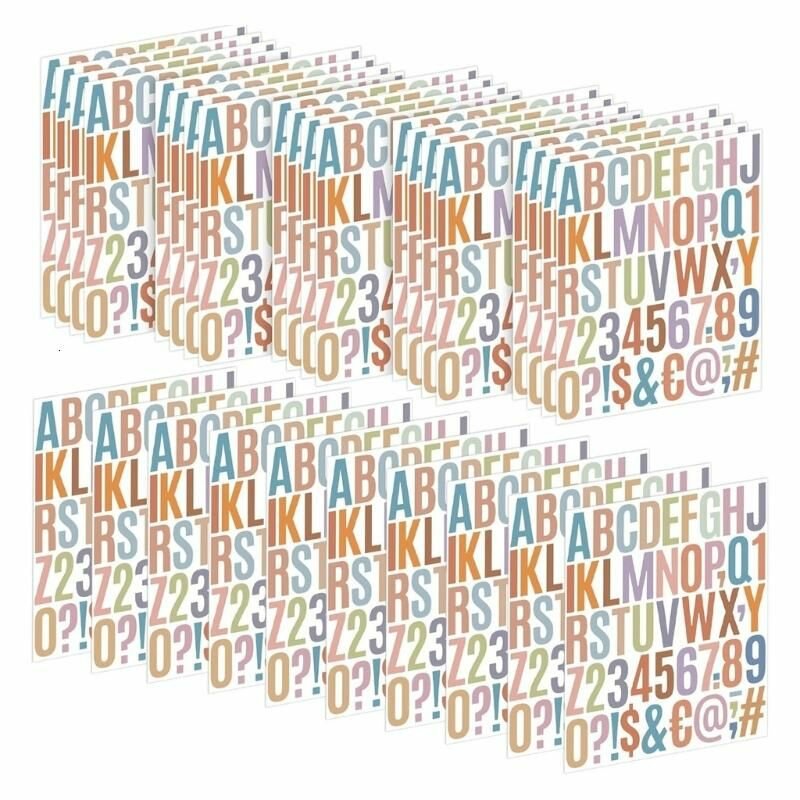 Наклейки с большими буквами, X213