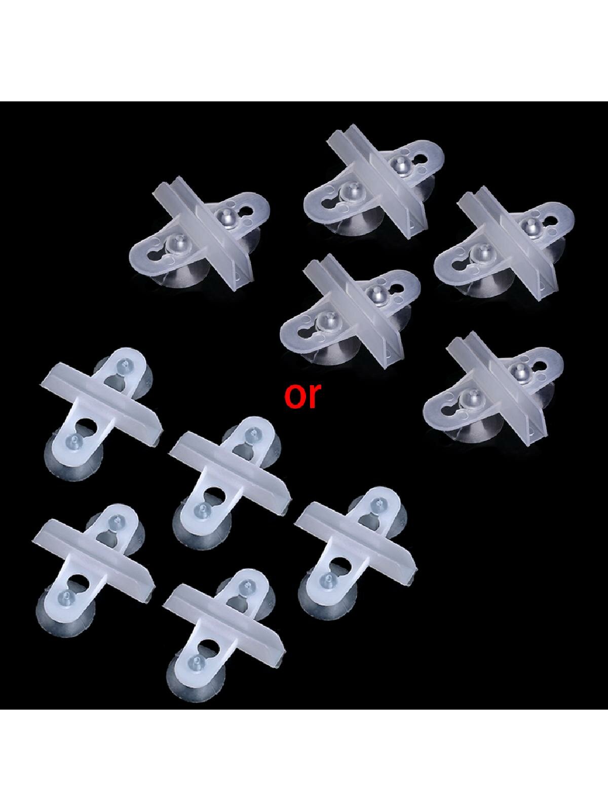 5 присосок для аквариума, разделительный зажим, белый