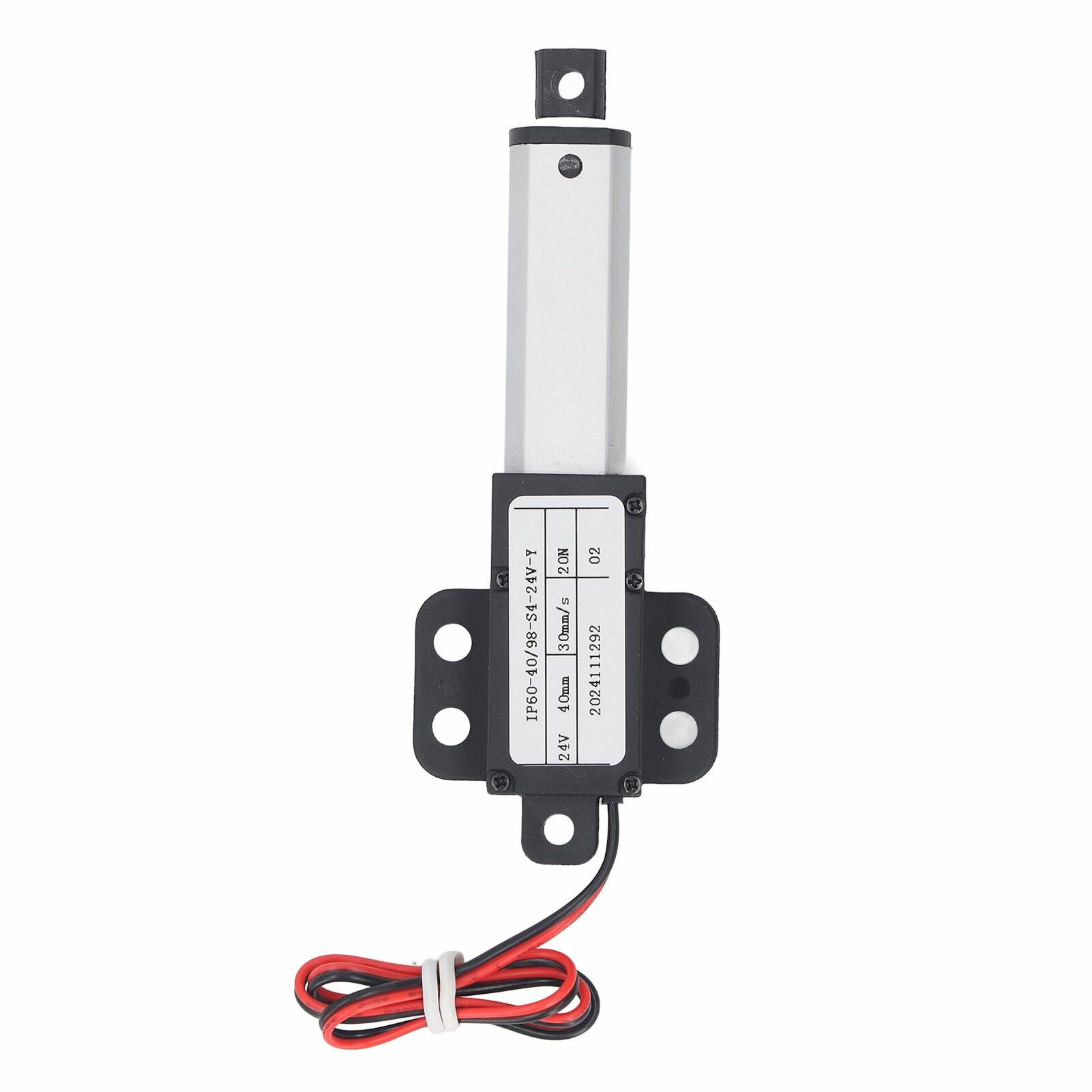 Мини электрический линейный привод 24 В постоянного тока водонепроницаемый привод движения для дивана-робота сервопривод 40 мм ход 30 мм/с скорость 20 Н тяга