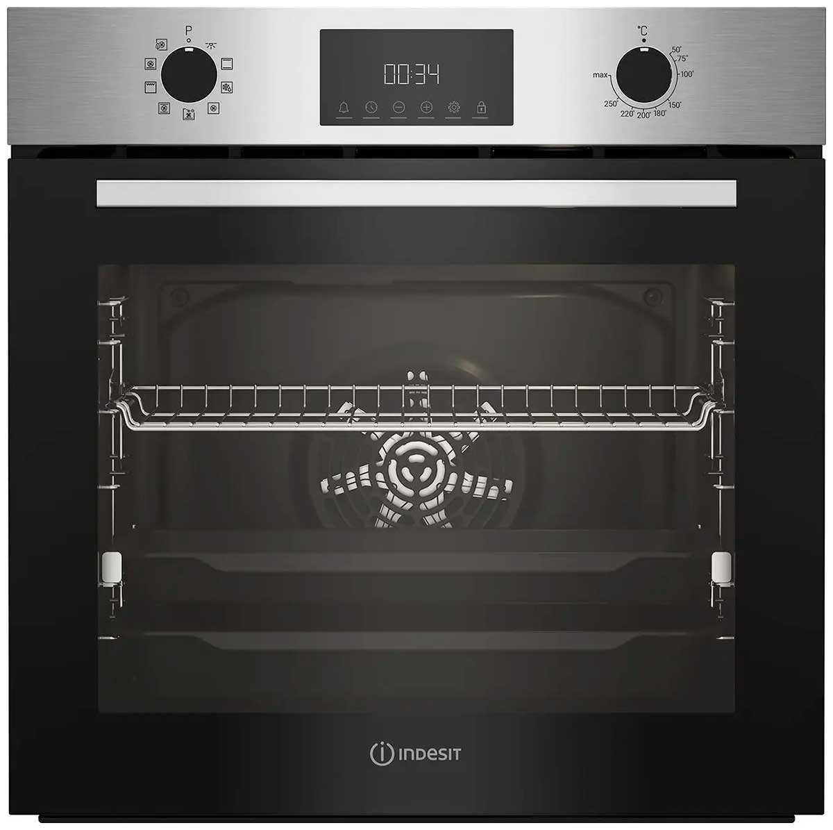 Электрический духовой шкаф Indesit IFE 3841 J IX, нержавеющая сталь