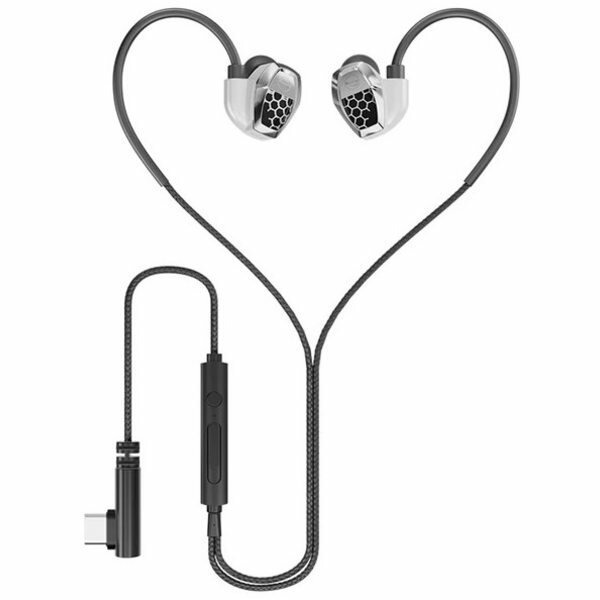 Zhulinniao QIlin ZG1 USB Type-C, серебристый, проводные наушники