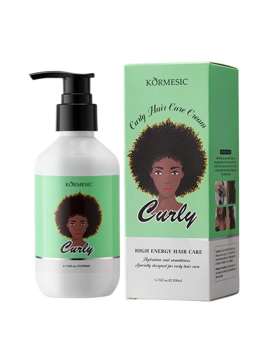 Крем для кудрявых волос, легкая формула, питание, 200мл