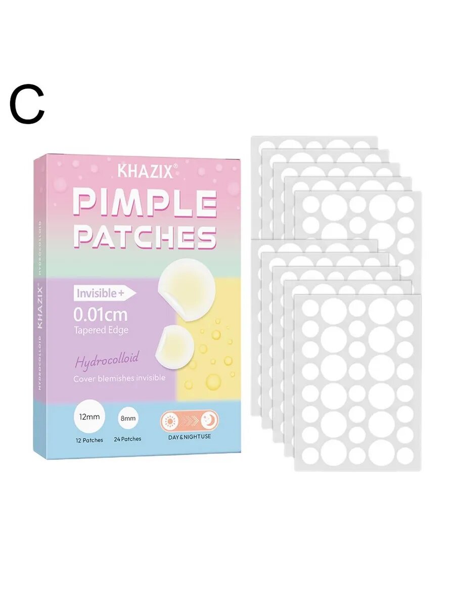Круглые пластыри для лечения прыщей, 360 шт, невидимые