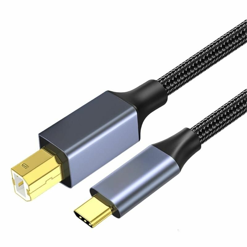 Кабель USB-C к USB-B для принтера, - 1.5m