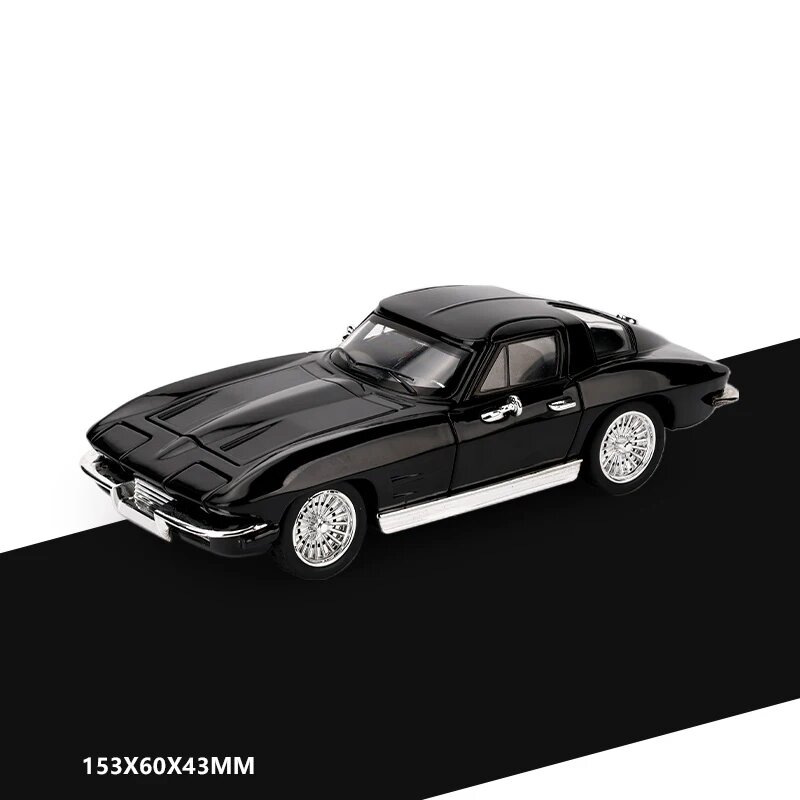 Maisto Chevrolet Corvette C2, черный, 1:32