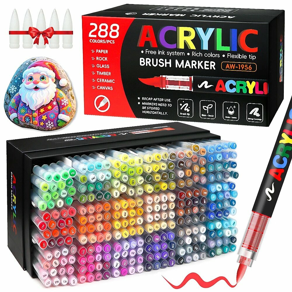 Акриловые маркеры Brush Marker 288 цветов — фото 1