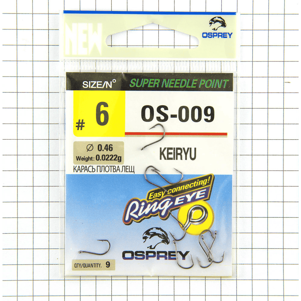 Крючки OSPREY OS009 №06 Keiryu