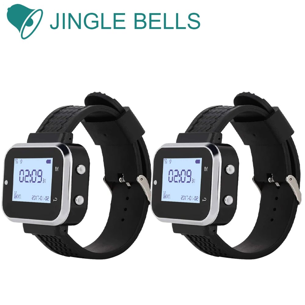 JINGLE BELLS Система вызова, 2 штуки, черный