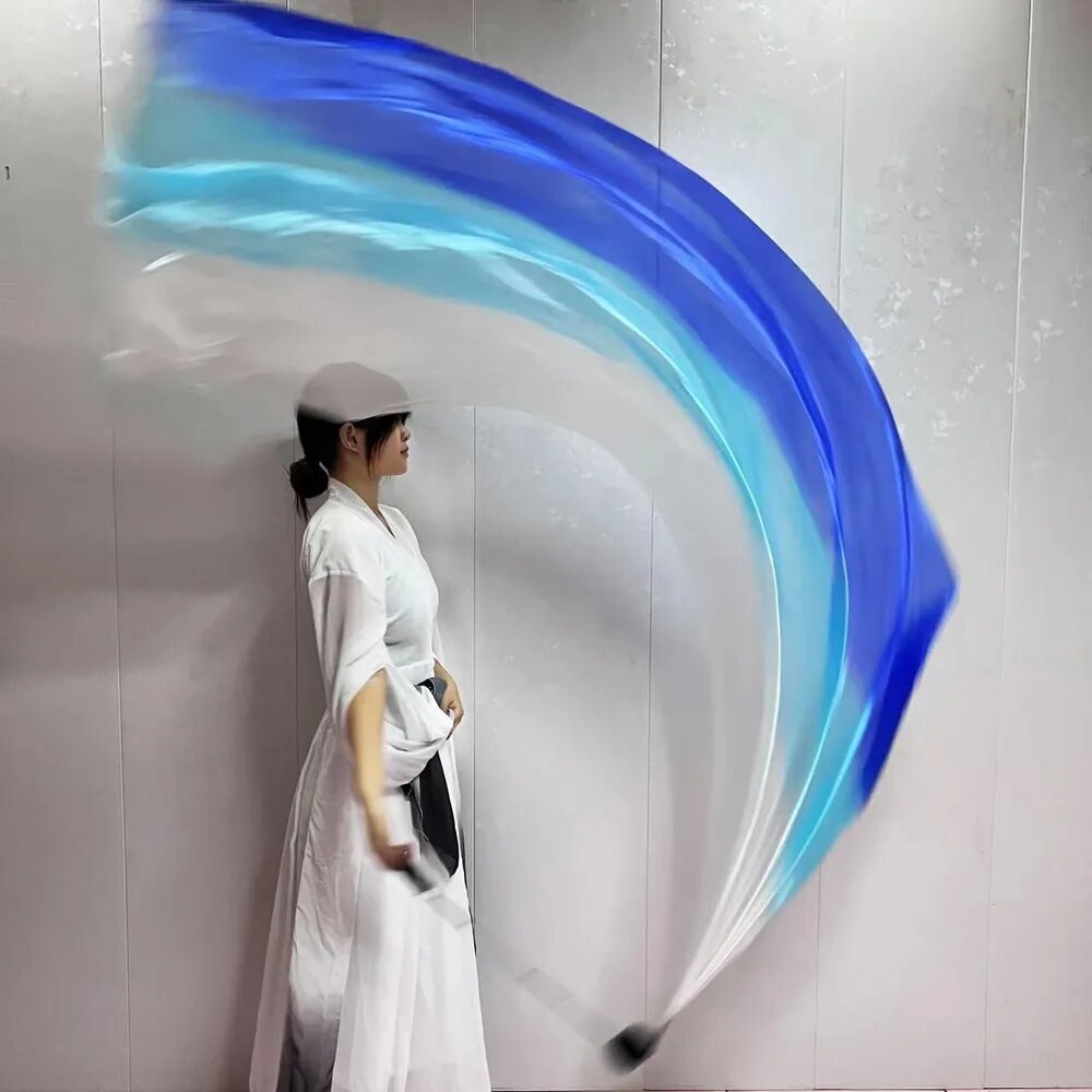 Шелковая вуаль пои для танца живота, 1 шт.