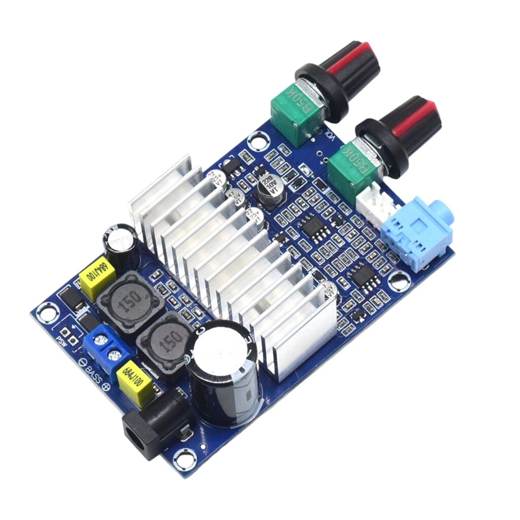 Плата усилителя с бас-бустом 100Вт, 12-24В, TPA3116D2, для домашнего кинотеатра