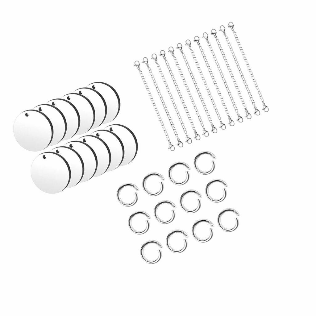 Набор заготовок для сублимации 36/72 шт, Серебро - 36