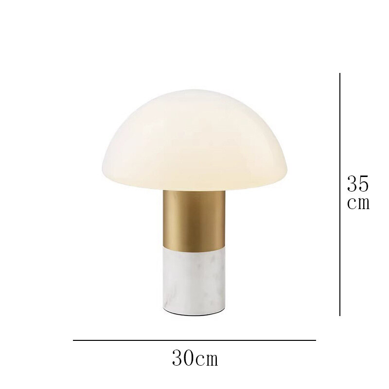 Скандинавская минималистичная постмодернистская световая роскошь мраморная настольная лампа, высококачественная стеклянная дизайнерская лампа для гостиной и спальни