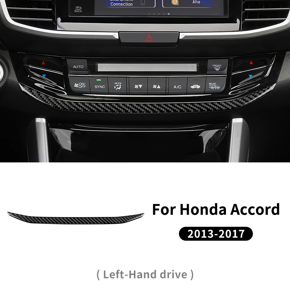 Наклейка на панель Honda Accord 2013-2017 Black Carbon