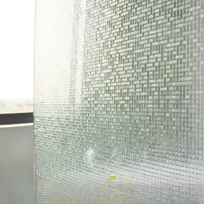 Электростатическое окно стеклянная пленка 3d лазерная мозаика оконная бумага декоративная офисная матовая витражная
