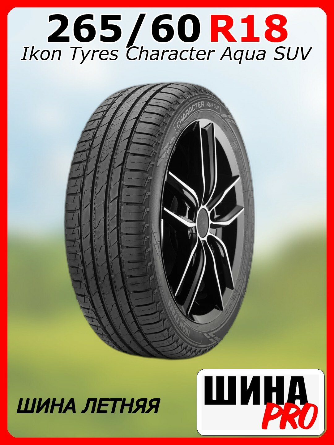Шина летняя Ikon Tyres 265/60/18 V 110 Ikon Character Aqua SUV для легковых автомобилей T743146