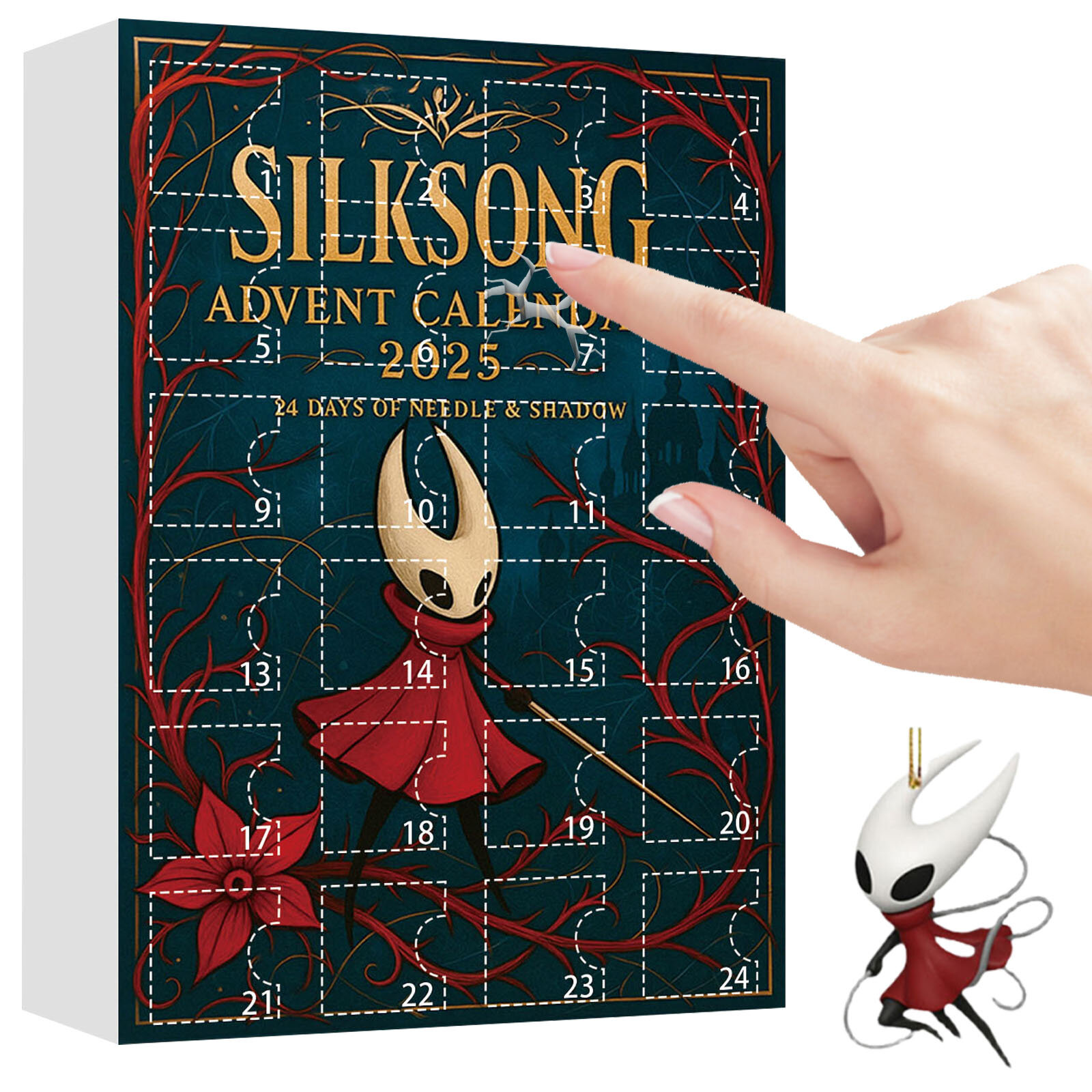 SILKSONG Декор для дома, адвент-календарь с героями игры, 2025