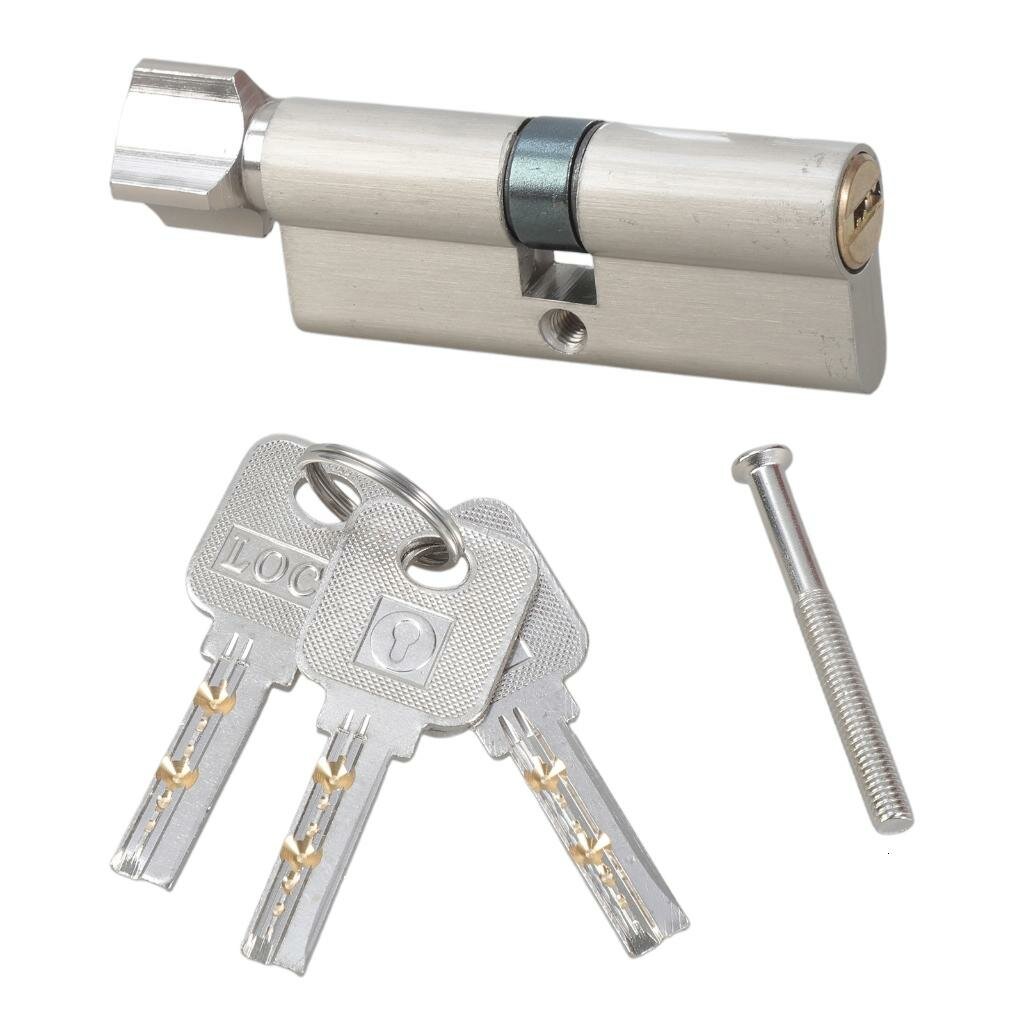 Замок латунный двусторонний для входной двери, Малый 70 цинковый сплав