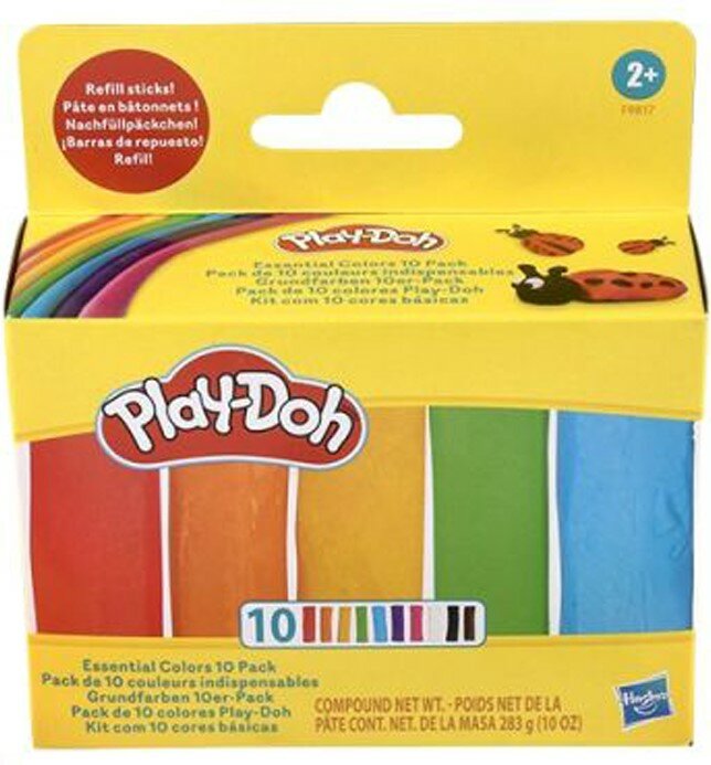 Пластилин Play-Doh 10 брикетов по 28,3 г, 10 цветов