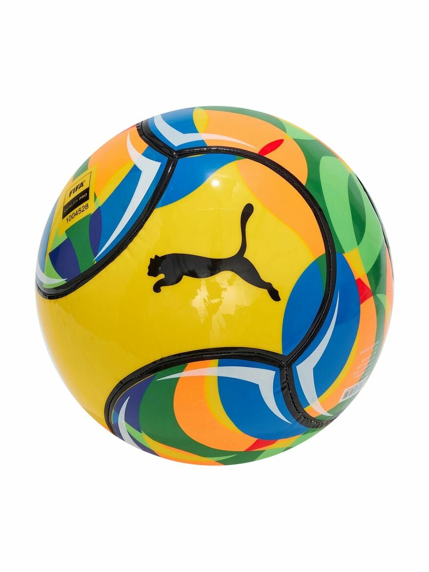 Мяч Puma Beach Football (FIFA Quality Pro) желтый; синий; зеленый 54% резина, 29% пена, 6% полиэстер, 11% полиуретан Футбол