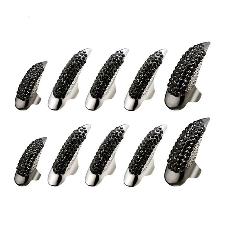 Ложные ногти с кольцами в виде когтей орла