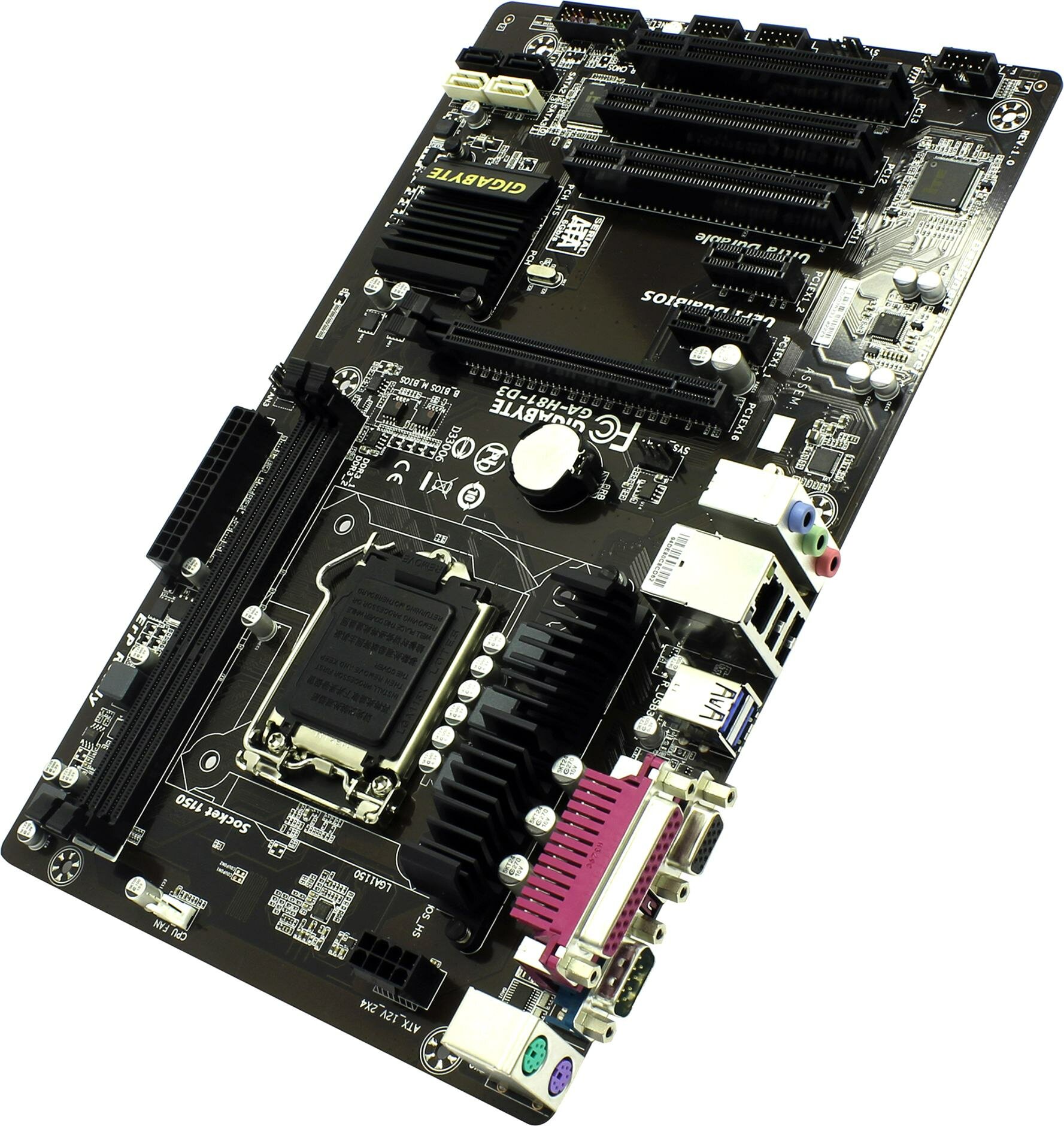 GIGABYTE GA-H81-D3 rev1.0 LGA1150 PCI-E Dsub GbLAN SATA ATX 2DDR3