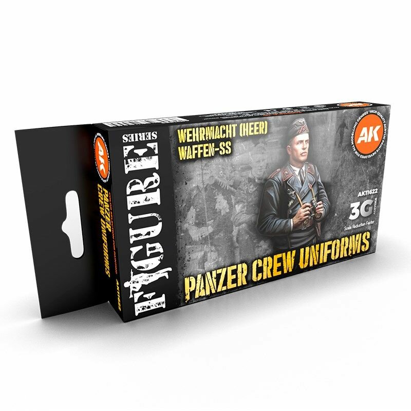 Набор красок для моделизма AK PANZER CREW BLACK UNIFORMS SET 3G