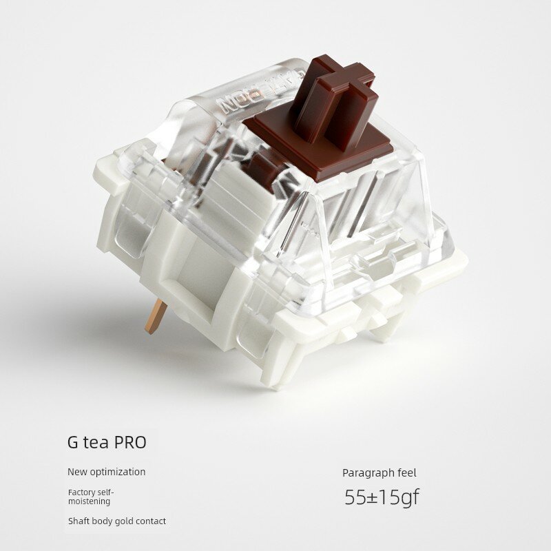 Механические переключатели Gateron G Yellow Pro, G Red, Tea, Silver, White Pro, линейные, заводская смазка