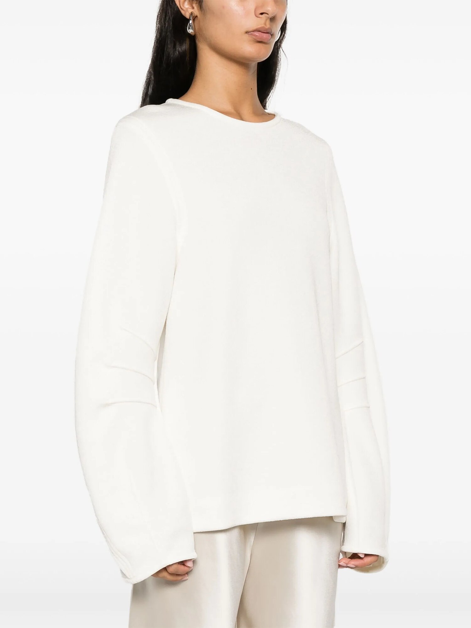 Толстовка Jil Sander, размер 38 GER, , серебристый — фото 1