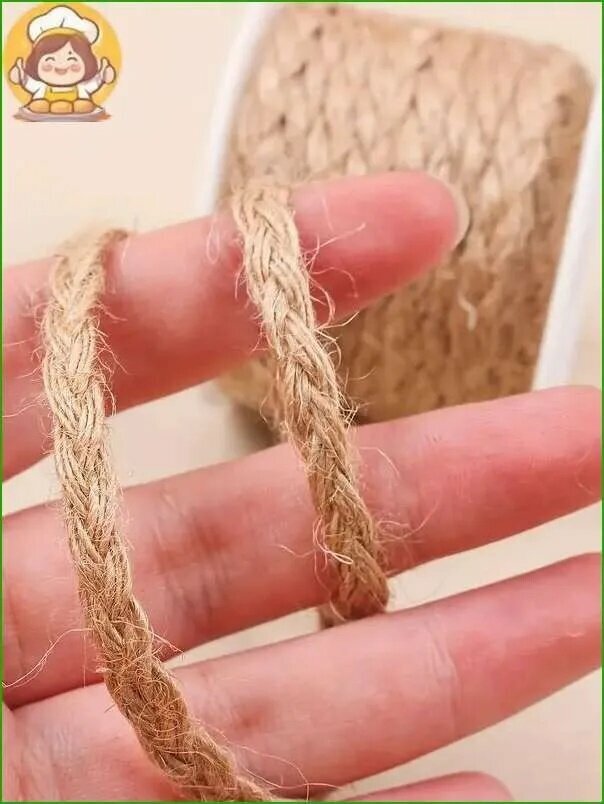Найден клад!10м/рулон джутовая мешковина лента шпагат DIY ретро поделки для домашнего декора