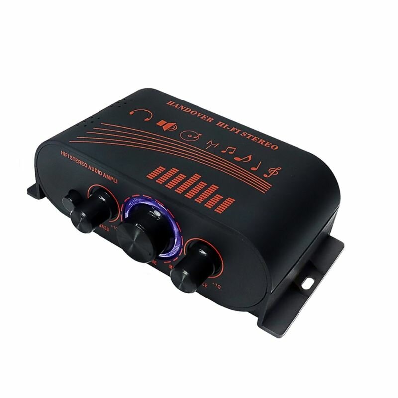 Мини-усилитель мощности Hi-Fi, DC12V, усилитель мощности, домашние стереоусилители для динамиков, ПК, ТВ, мобильных телефонов, автомобилей, автомобилей