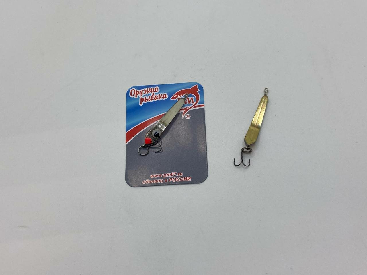 Блесна зимняя ПМ "Снеток" 1,7 г, 30 мм, тр Mustad