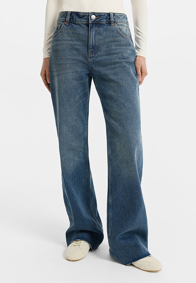 Джинсы клеш 