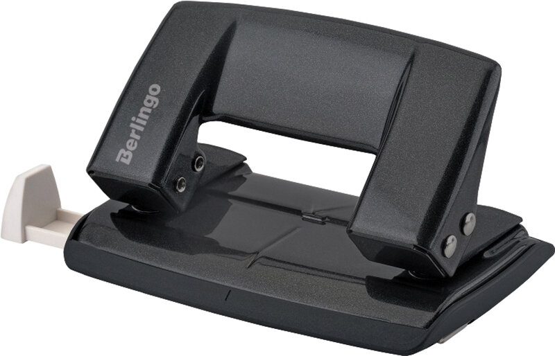 2 шт. Дырокол Berlingo "Power TX" 10л, металлический, с линейкой, черный