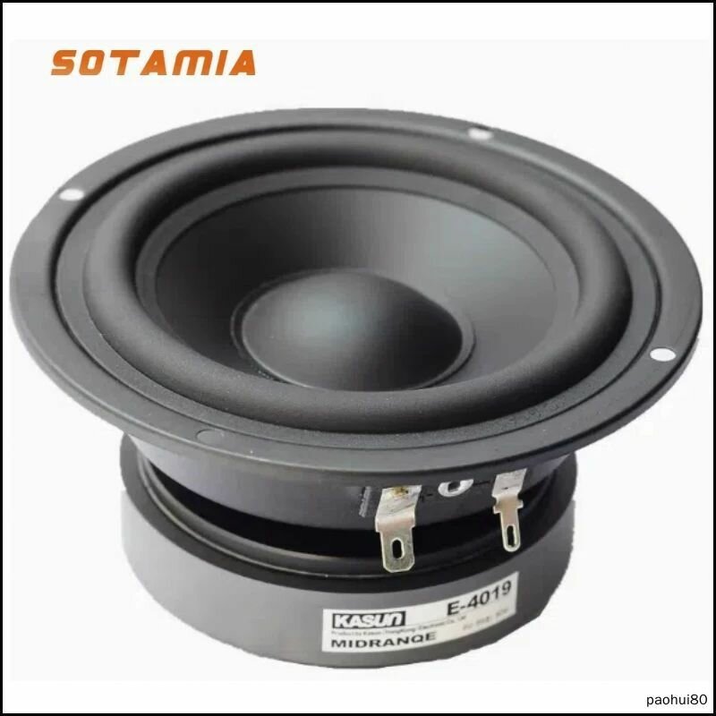 1Pcs 4-дюймовый среднечастотный мощный динамик мощностью 8 Ом 80 Вт, DIY Bluetooth Динамик Smart Audio HiFi Музыкальный домашний кинотеатр