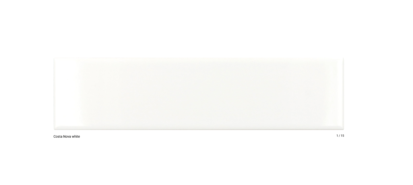 Керамическая Плитка Equipe COSTA NOVA WHITE 5x20см, 60шт (0.6м2)