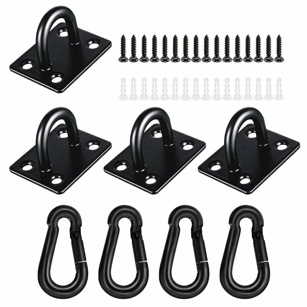 1 комплект потолочных крючков из нержавеющей стали, подвесные кронштейны, крепление для гамаков йоги, качелей, боксерских груш