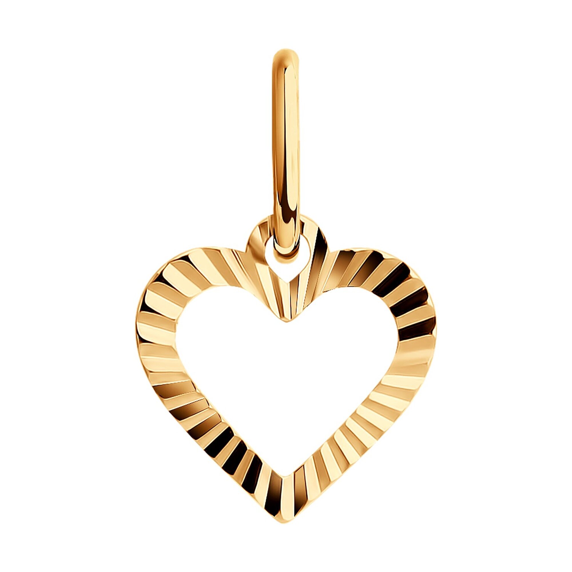 Подвеска, красное золото, 585 проба