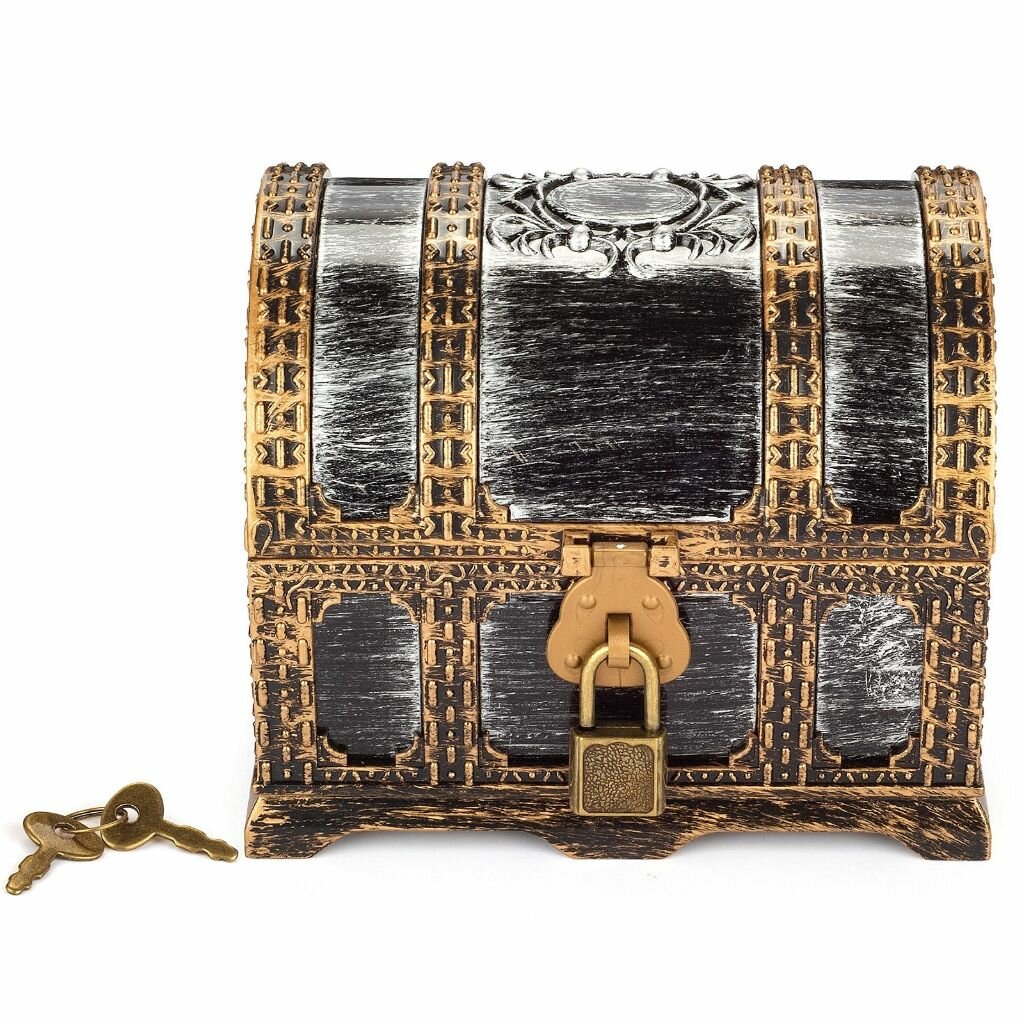 Антикварный пластиковый сундук с сокровищами Игра "Охота за сокровищами" Серия Treasure Chest 803-803D