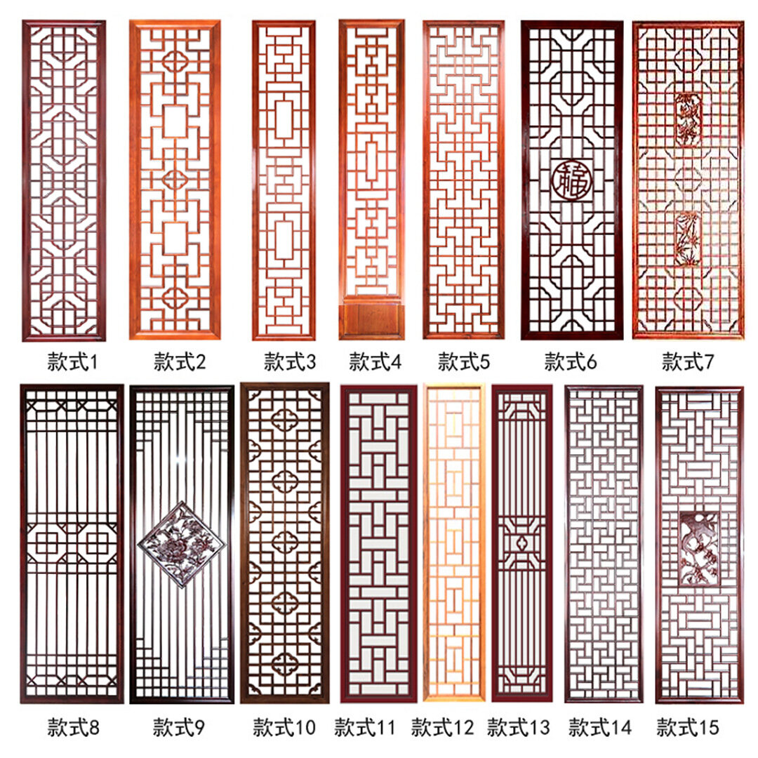 2025 Инженерный оптовый товар Дунъянская резная перегородка для стен Рабочий экран Магазин Клуб Новый китайский стиль Массивная деревянная решетка Индивидуальный производитель