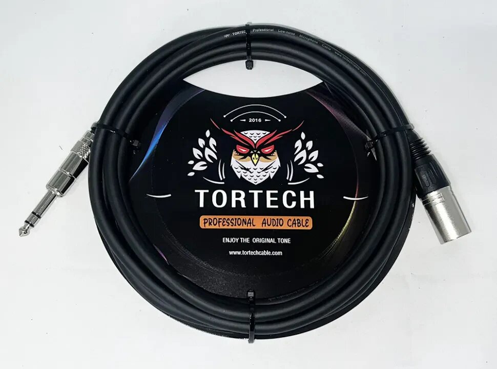 Кабель микрофонный Tortech MC-M63 3 м, XLR (M) – XLR (F), балансный