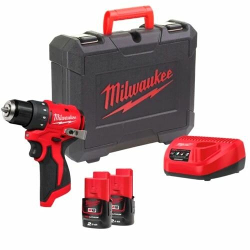 Аккумуляторная безударная дрель-шуруповерт Milwaukee M12 BLDDRC-202C 4933499686