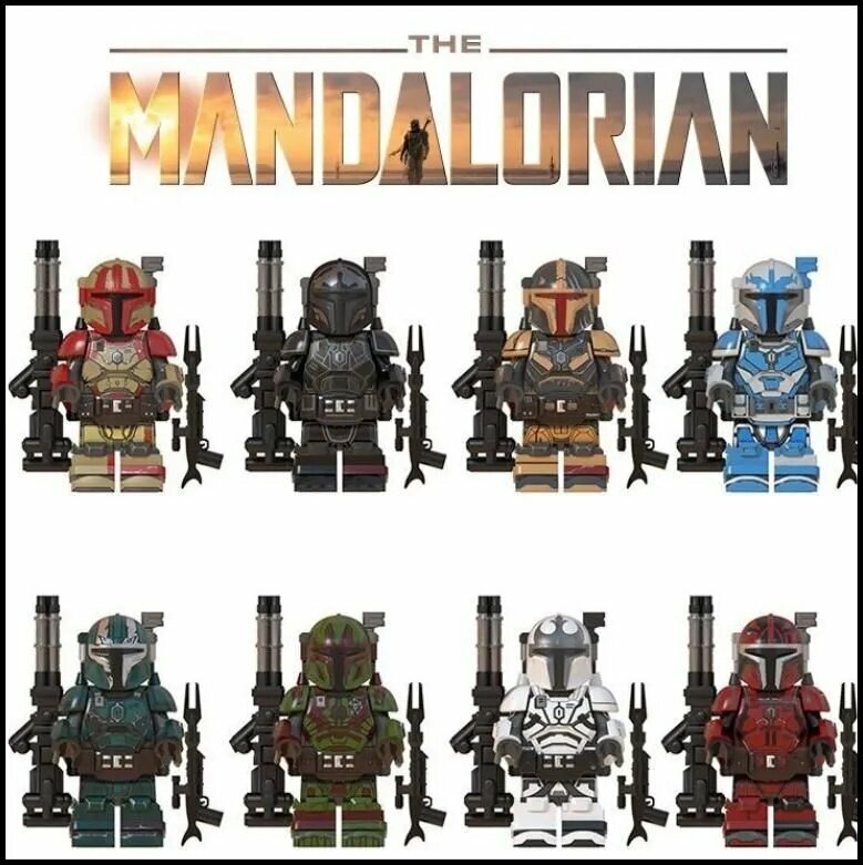 Лего фигурки Звездные Войны 8 шт. / Мандалорцы / минифигурки Star Wars