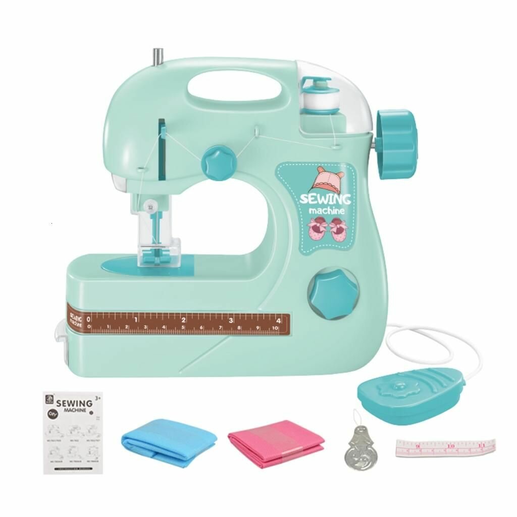 Детская швейная машина игрушечная электрическая, Зеленый - 7982 M
