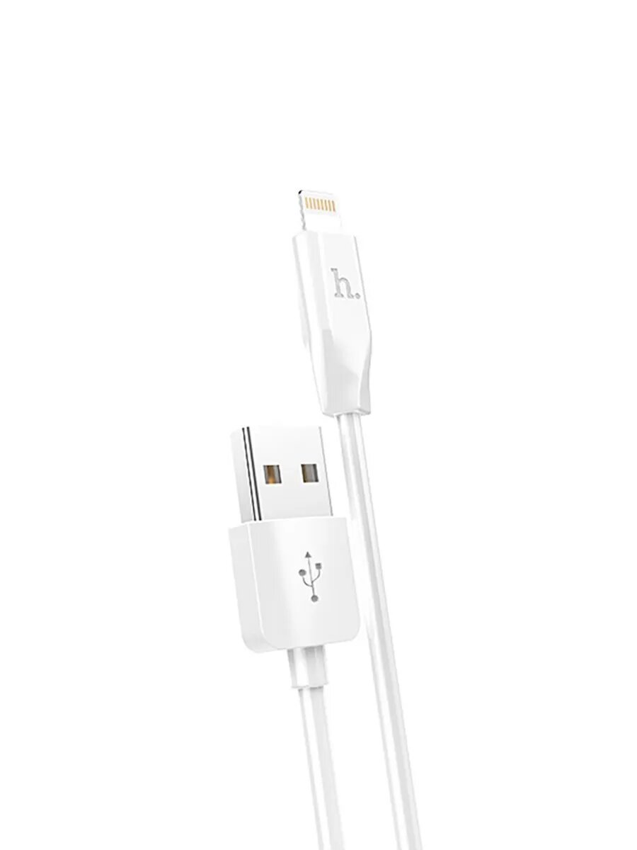 Кабель Hoco X1 USB to Lightning, 2.4А, 3 метра, белый (для iPhone 14, 13, 12, 11 и ранее)