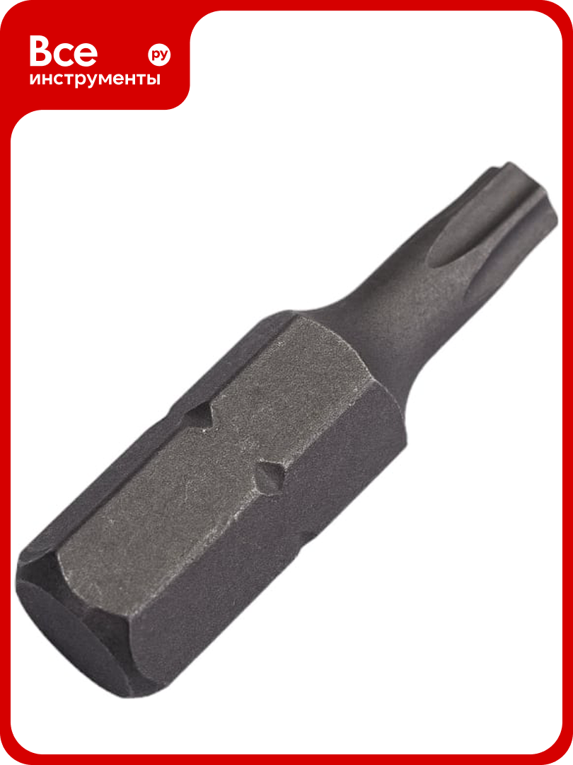 Вставка TORX (Т25х30 мм; 5/16") JTC 1233025 односторонняя битовая вставка из закаленной стали S2 для электроинструмента