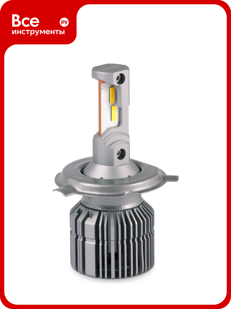 Светодиодные лампы , серия RETROFIT LED, H4/H19, 30W, 2500lm, 3500K, кулер, комплект. MTF Light RT04K4