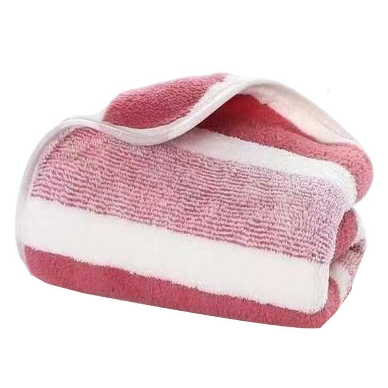 Флисовое махровое полотенце для рук, Розовый - Банное полотенце 70-140 см