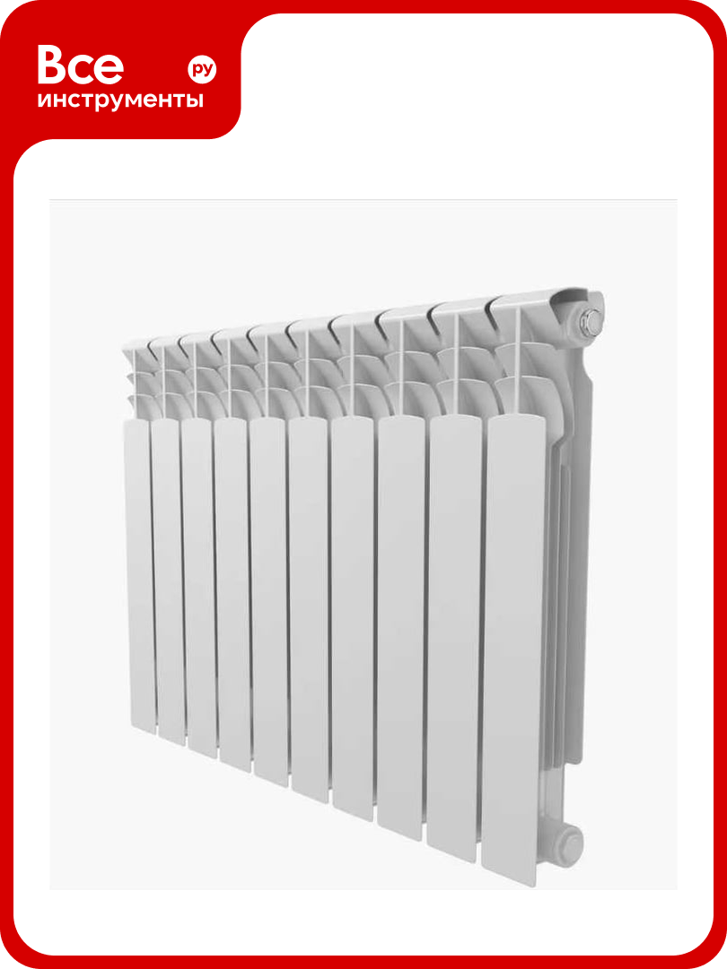 Радиатор алюминиевый Damento OPTIMA 500/80-10 секций (1/30) 008362